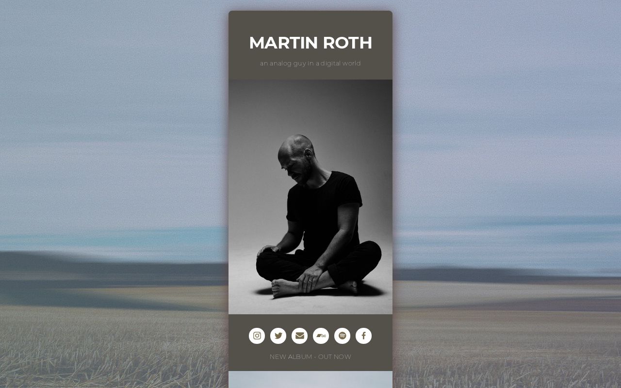 Martin Roth - An Analog Guy in a Digital World